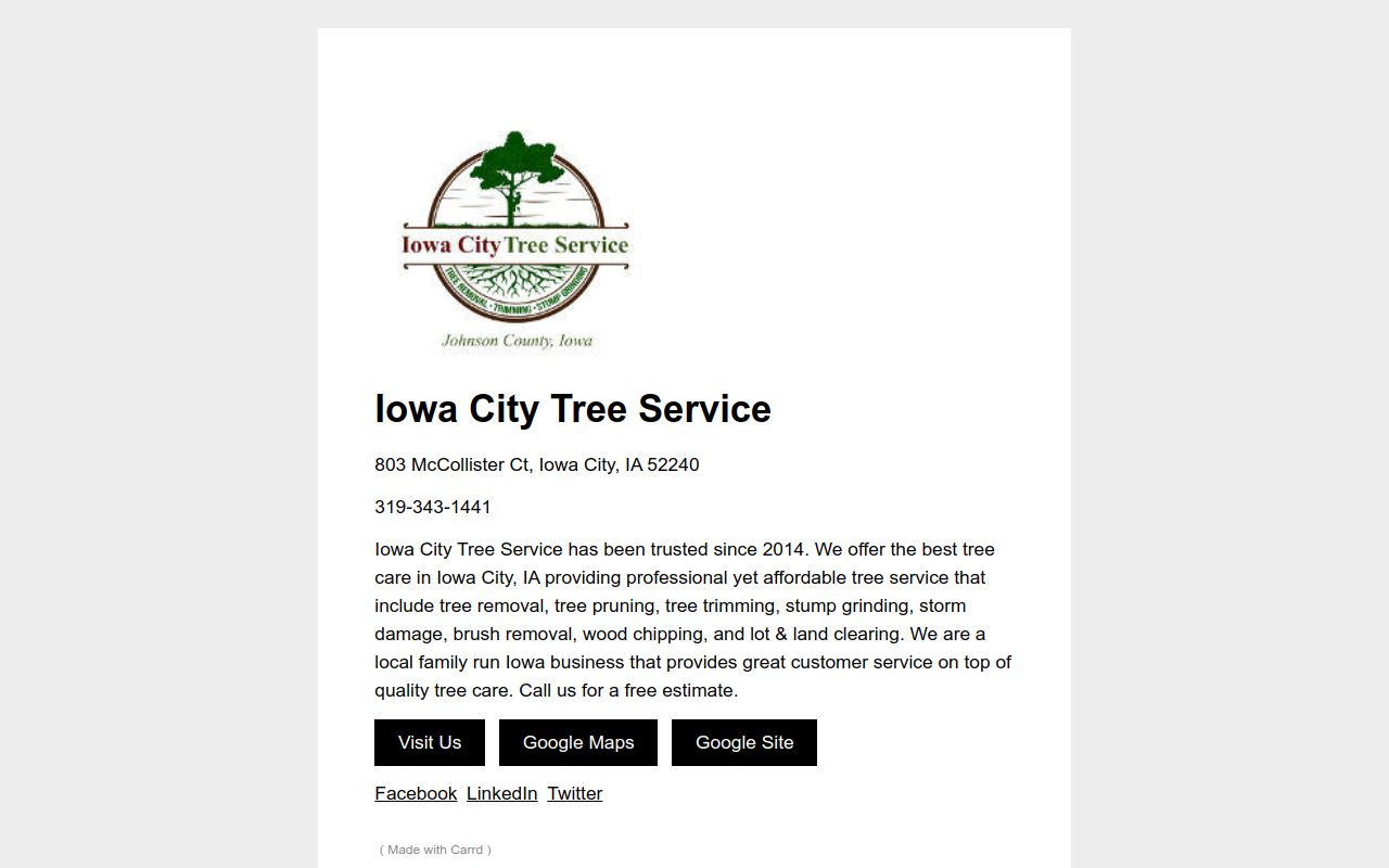 Iowa City Tree Service